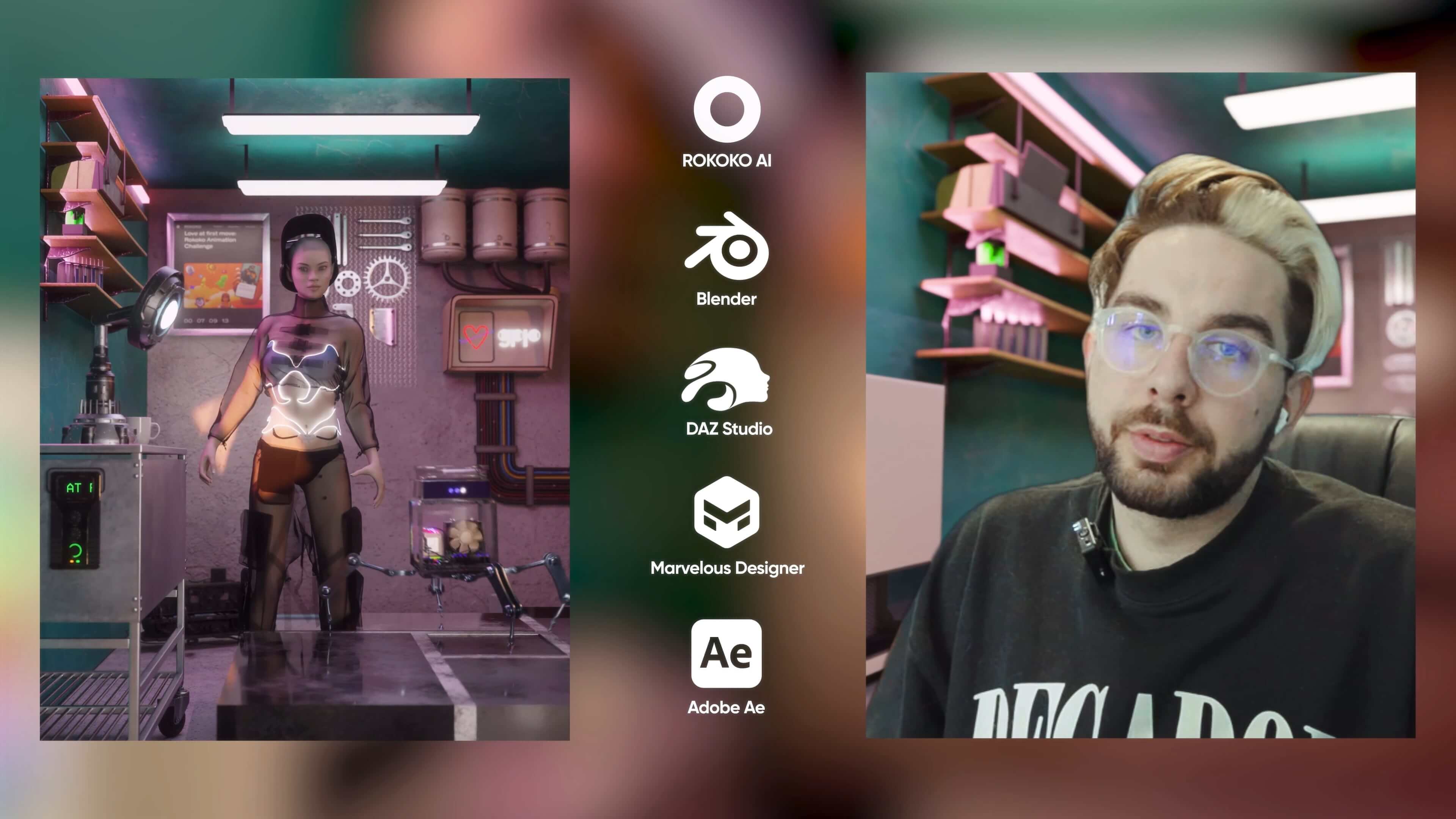 Create an animation render masterpiece: follow Dimitar Drew's mocap, retargeting, DAZ 3D ...